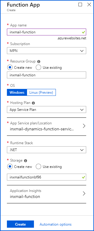 Creating A Functions App In The Azure Portal